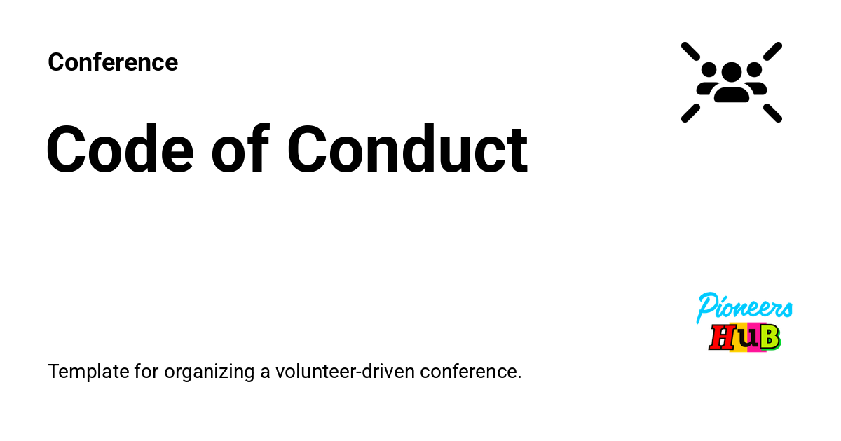 Code of Conduct - Conference