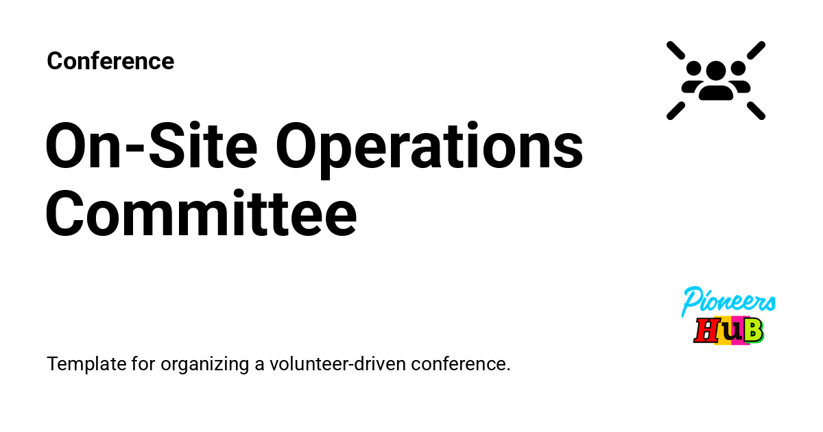 On-Site Operations Committee - Conference