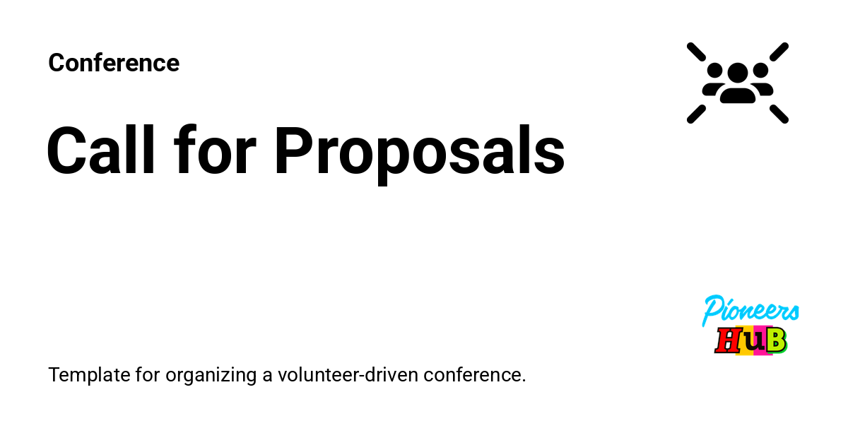 Call for Proposals - Conference