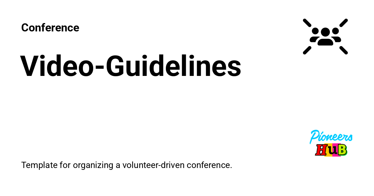 Video-Guidelines - Conference