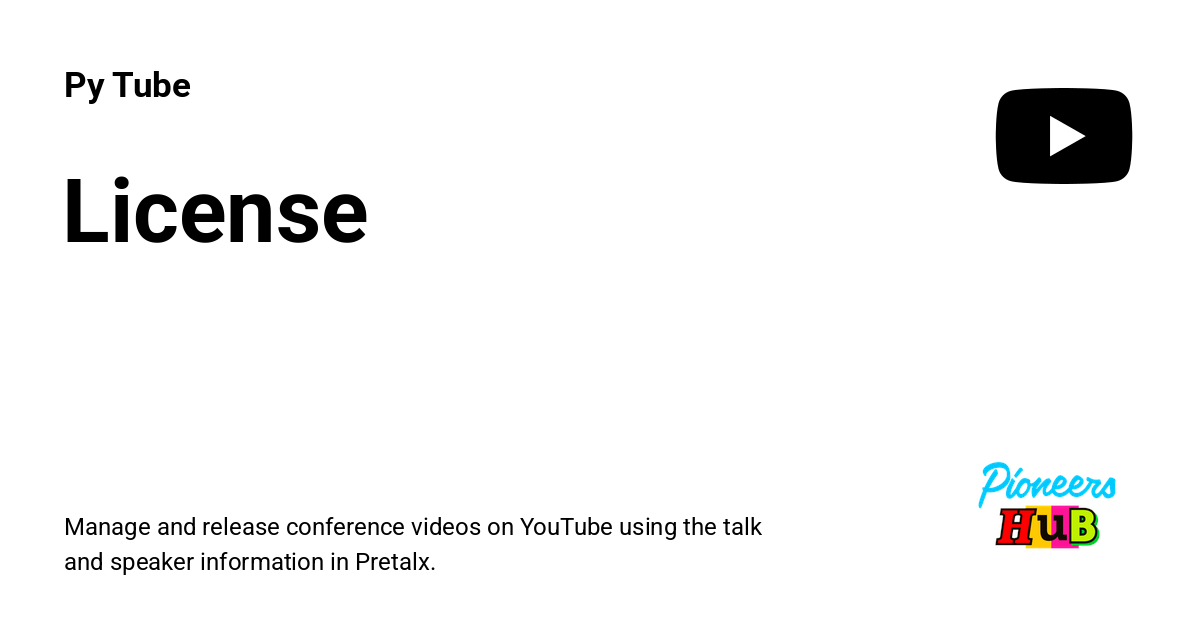 License - Py Tube